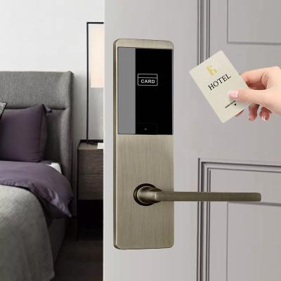 China High Security Hotel Lock Smart with Hotel Room Card and Mechanical Key for sale