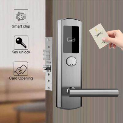 中国 304 Stainless Steel Key Card Hotel Smart Door Locks with Free PC Software 販売のため