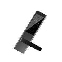 China Verrouillage Bluetooth Electronic Intelligent Front Door Lock Ss304 Black for sale