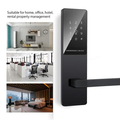 Cina black FCC CE ROHS BLE Wifi Keypad Door Lock For Home Apartment in vendita
