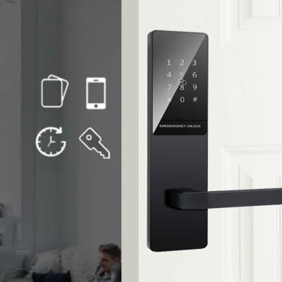 China Black color TTlock Bluetooth app controlled door locks for apartment home office zu verkaufen