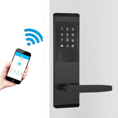 China PIN Code Card Intelligent Door Lock APP Controlled Smart For Hotel Apartment Te koop