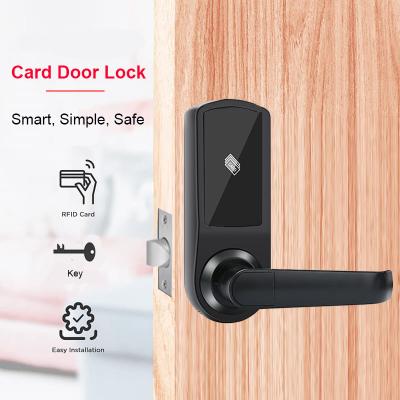 中国 Black Color Aluminum Alloy Hotel Smart Card Door Locks with Free PC Software 販売のため