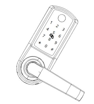 Cina Serrature di porta elettroniche Keyless elettroniche di sicurezza delle serrature di porta di a casa 30mm 4xAA in vendita