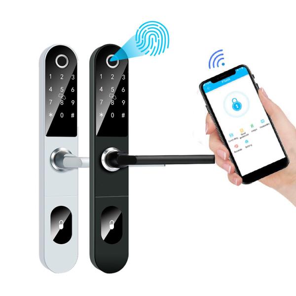 Aluminum Sliding Door Smart Lock European Standard 5 In 1 Keyless Fingerprint Door Lock