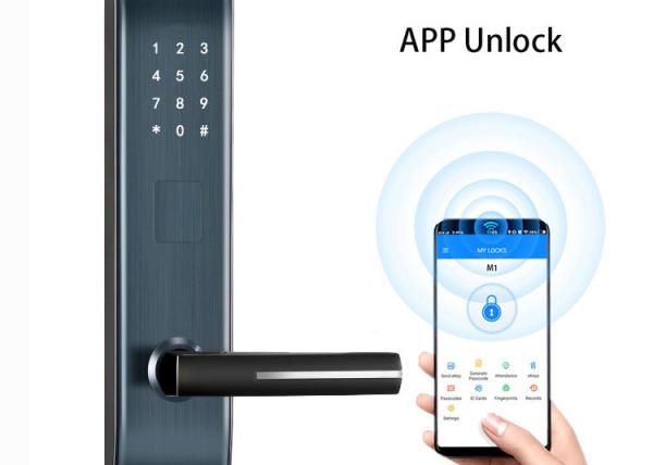 Touch Screen FCC Intelligent Door Lock 300mm Electronic Combination Door Lock