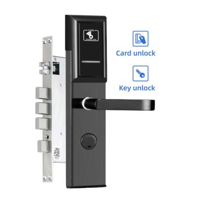 Cina Black Color Safety Stainless Steel Material Hotel Electronic Locks with Free Management Software in vendita