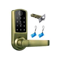China BLE TTLock App Controlled Door Lock 4xAA Batteries RFID Keyless Entry for sale