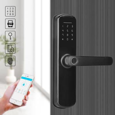 China ROHS Apartment Smart Door Lock DC6V Wifi Fingerprint Digital Keypad Lock for sale