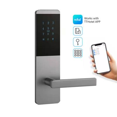 China Aluminiumlegierung APP steuerte Türschlösser 38-48mm WIFI Pin Code Card zu verkaufen