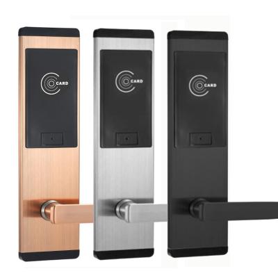Cina Serratura di porta astuta elettronica della carta Keyless nera di colore RFID per l'hotel in vendita