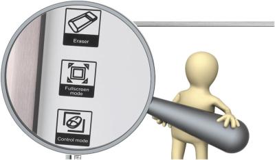 China Anti-scratch multi-touch gesture recognition interactive whiteboard with marker for sale