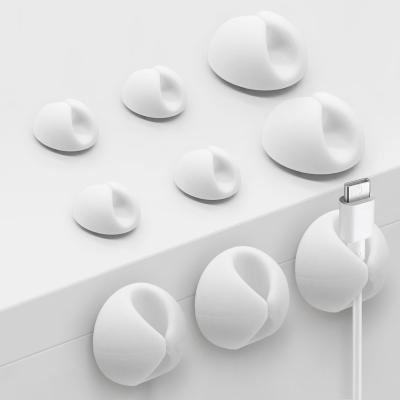 China Wholesale Silicone Cable Clips | Factory Direct Adhesive Silicone Cord Organizer Clips Bulk Export for sale