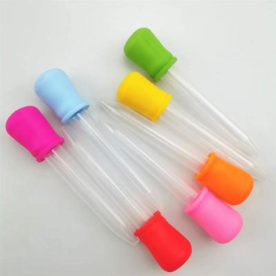 China Bulk Children's Silicone Dropper Feeding Device | 5ml Scale Baby Feeding Dropper Wholesale for sale