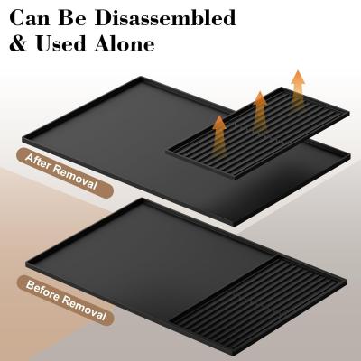 China Factory Direct Silicone Coffee Machine Protective Pad, Kitchen Double-layer Tableware, Simple Functional Dining Table, Detachable Tray (Customizable, Food-grade) for sale