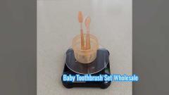 Bulk Baby Infant Silicone Toothbrush Set | Soft Gum Care Teething Brush Wholesale