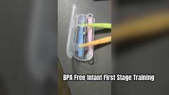 Food Grade Soft Silicone Baby Feeding Spoons, BPA Free Infant First Stage Training Spoons, Factory B