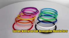 Wholesale Soft Silicone Hair Ties Factory Direct Non-Slip Waterproof Hair Bands for Women & Kids