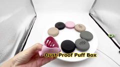 Factory Direct Reusable Silicone Powder Puff Storage Box - Durable, Dust-Proof Makeup Organizer