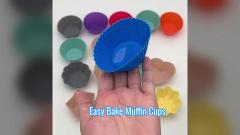 7cm Small-sized Silicone Muffin Cup, High-temperature Resistant Baking Cake & Egg Tart Mold | Factor