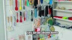 Factory Wholesale New Silicone Butter Knife Set, Multi-Purpose Jam Bread Cheese Cream Knife, Food-Gr