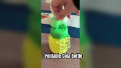 New Platinum Silicone Foldable Cup, Pineapple Shape Telescopic Water Bottle For Kids Outdoor Sports