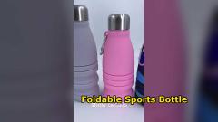 Factory Wholesale New Outdoor Food-Grade Silicone Cola Bottle, Portable Sports Water Bottle, Camping