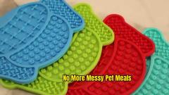 Factory Direct Food-grade Silicone Pet Suction Cup Feeding Pad, Non-slip Pet Meal Mat for Dogs & Cat