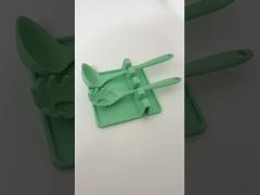 Food Grade Silicone Spatula Rack | Heat-Resistant Utensil Holder for Kitchen | OEM/ODM Factory Whole
