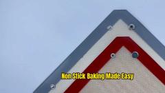 Factory Non-Stick Silicone Baking Mat with Button Fastening Tape, Reusable Heat Resistant Baking Pad