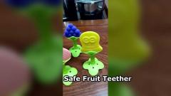 Factory Direct Silicone Baby Teething Toy - Fruit-Shaped Tooth Care Stick, BPA-Free Safe Teether for