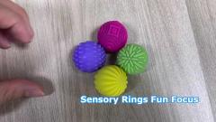 Factory Wholesale Sensory Magnetic Ball, Silicone Magnetic Suction Sensory Toy, Elastic Texture Gras