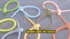 Silicone Cable Ties Factory Direct Wholesale, Flexible Reusable Silicone Wire Ties