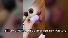 Wholesale Silicone Makeup Egg Storage Box Factory Direct Dustproof Beauty Blender Holder Case