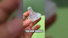 Food Grade Silicone Baby Nipples for Wide Neck Bottles