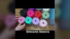 Food Grade Silicone Sleeve for Sports Bottles Wholesale, Non Slip Protective Cover Factory Direct