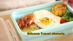 Silicone Travel Utensils Wholesale | Reusable Portable Cutlery Set Manufacturer China OEM