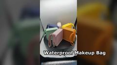 Wholesale Silicone Cosmetic Storage Bag Waterproof Portable Makeup Bag Travel Toiletry Bag