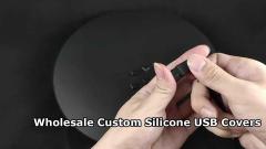 Factory Supply Soft Silicone USB Covers, Custom Logo Waterproof Dust Plug USB Interface Protective C