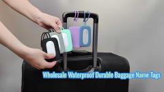 Waterproof Silicone Luggage Tags - Factory Wholesale Custom Travel Baggage Tags