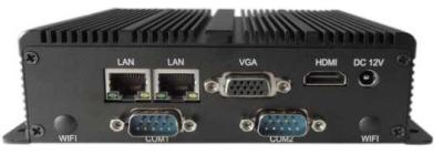 China Fanless Box PC Soldered On Board N2840/J1900/J6412 CPU 2LAN 2COM 6USB en venta