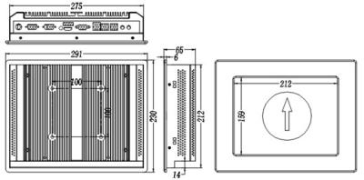 Cina Industriale tutto di IPPC-1002T 10,4» in una scheda madre del CPU di serie del touch screen I3 I5 I7 U del PC in vendita