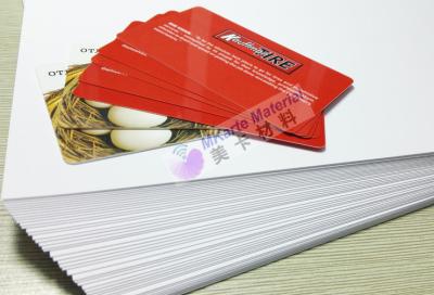 China Digital Print Hp Indigo A4 Pvc Sheet Single Sided For Smart Card Production for sale
