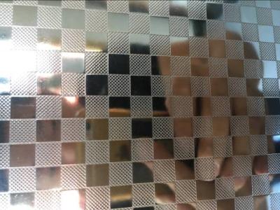China textured laminating steel plate, special pattern lamination plate, textured Card Lamination Steel Plate MSP-P for sale