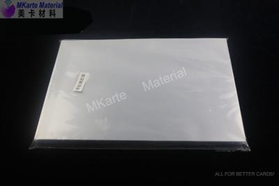 China 40 MPA PVC Coated Overlay Sheet Film With No Color Change And Deformation for sale