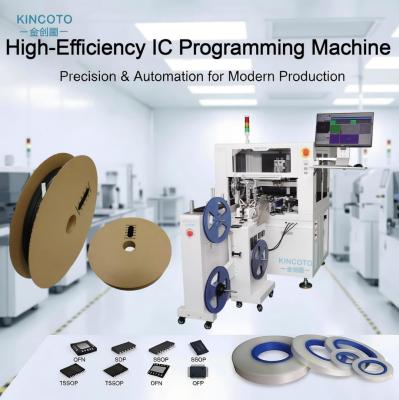 China High Precision Automatic Chip Programmer with Linear Motor CCD Vision Integrated Tape & Tray IC Burner 2000 UPH for BGA QFN MCU Flash for sale