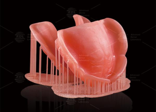 Quality CAD/CAM Digital Removable Partial Dentures Deep Pink Computer Printed Dentures for sale