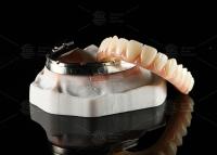 Quality Translucent Full Contour Zirconia Bridge Over Milled Implant Bar Customized manufacturer