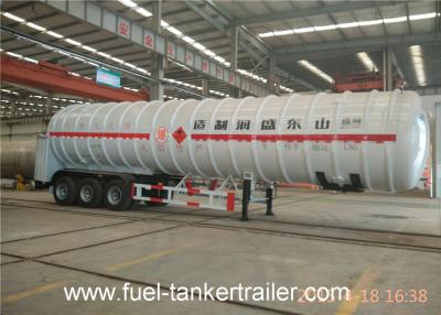 China 56m³ Three Axles LNG Semi Trailer Vacuum \ multi-layer adiabatic for sale