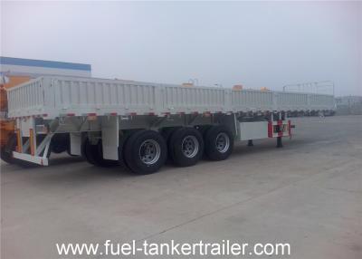 China Bulk cargo transport truck trailer / Tri-axle side wall trailer for sale